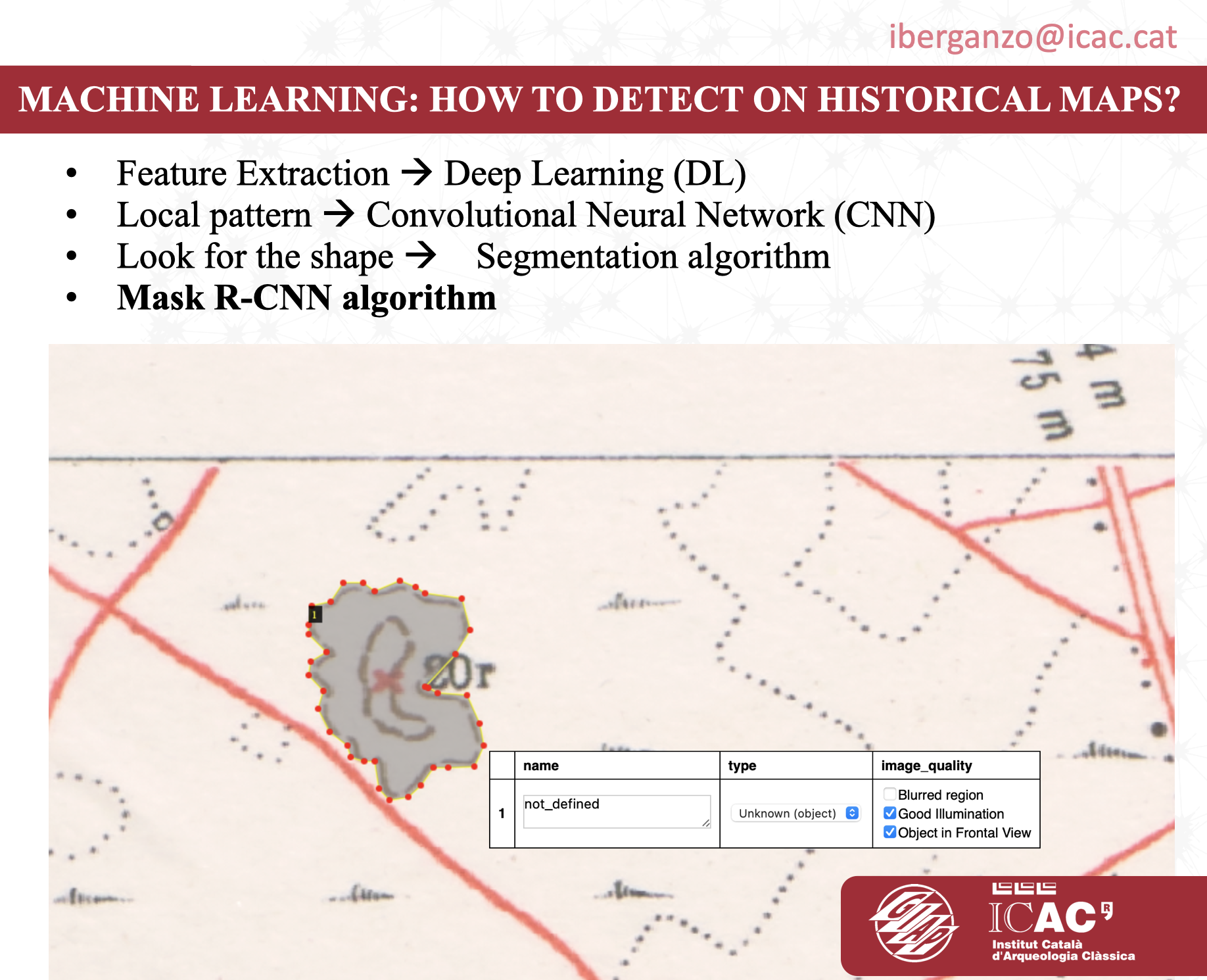 Workshop: Machine Learning and Site Detection Using Historical Maps ...